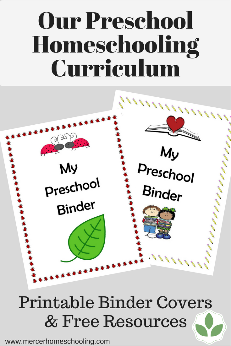 Our Preschool Homeschooling Curriculum Mercer Homeschooling