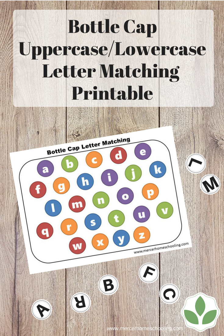 Uppercase / Lowercase Letter Matching Printable | Mercer Homeschooling
