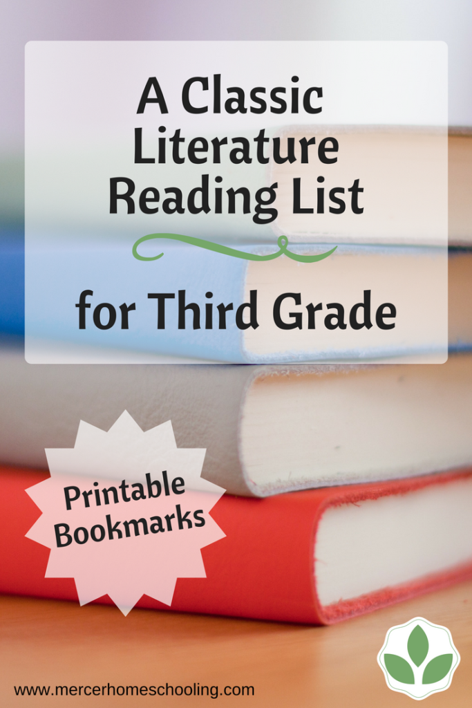 Classic Literature for Third Grade - A Suggested Reading List | Mercer ...