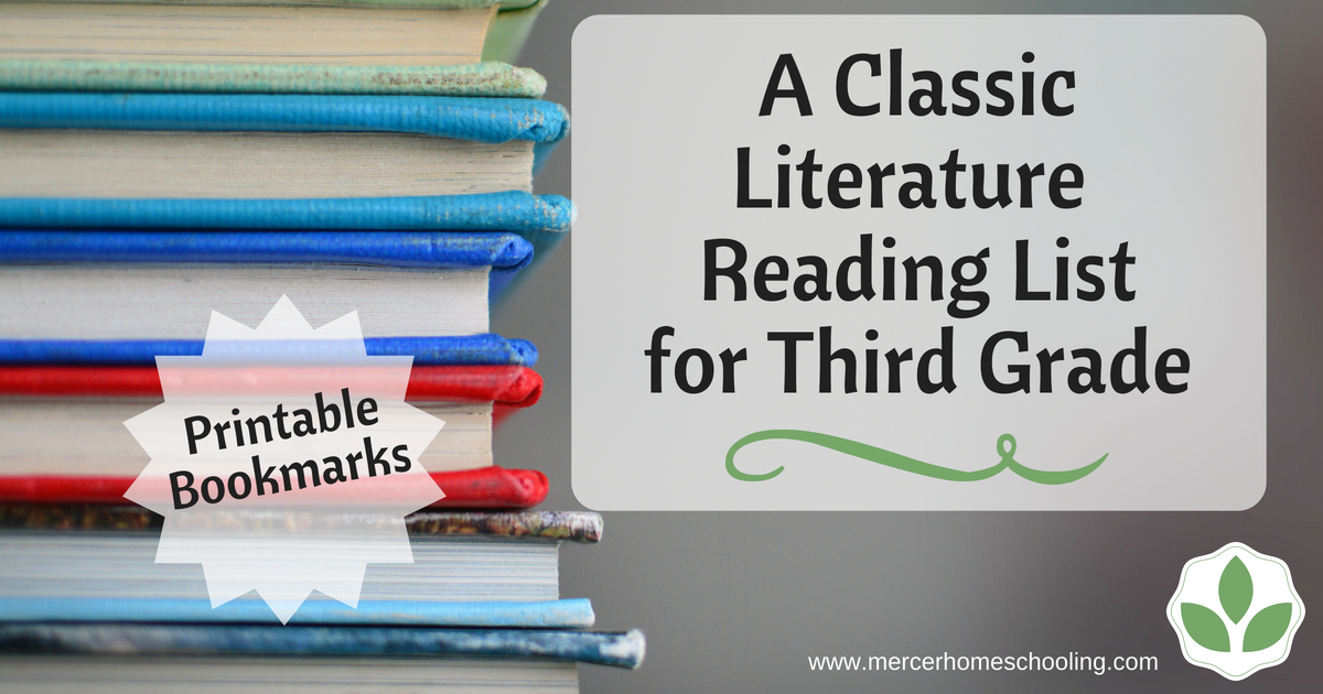 Classic Literature for Third Grade - A Suggested Reading List | Mercer ...